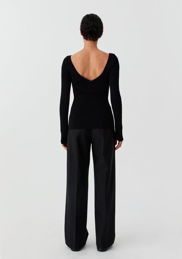 Morrison Sale | Cate Knit Top | Black - EvvE COLLECTIVE